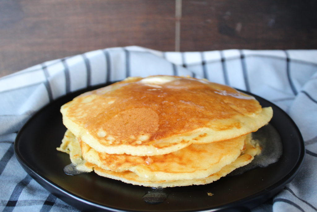 Buttermilk Pancakes with Buttermilk Syrup - Mom is in the Kitchen