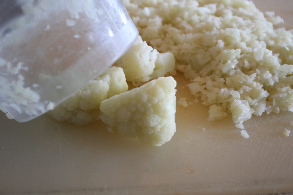 Riced Cauliflower - Mom is in the Kitchen